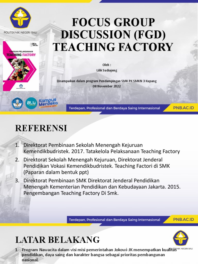 Materi FGD - TEFA - LILIK | PDF