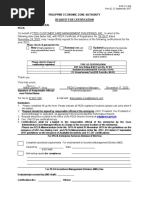 ESD Clearance Application for PEZA | PDF | Taxes | Government Finances