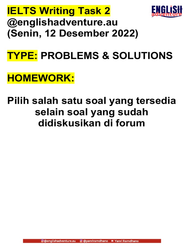 IELTS Writing Task 2 OJK Problems Solutions | PDF | Famine | Human Overpopulation
