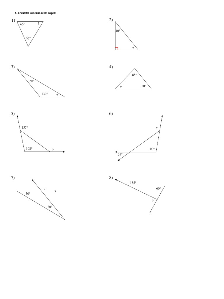 4-Angles in A Triangle | PDF