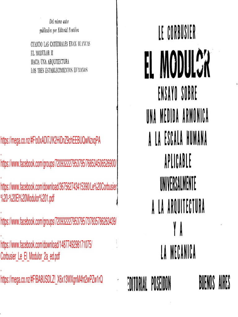 El Modulor (Le Corbusier) | PDF