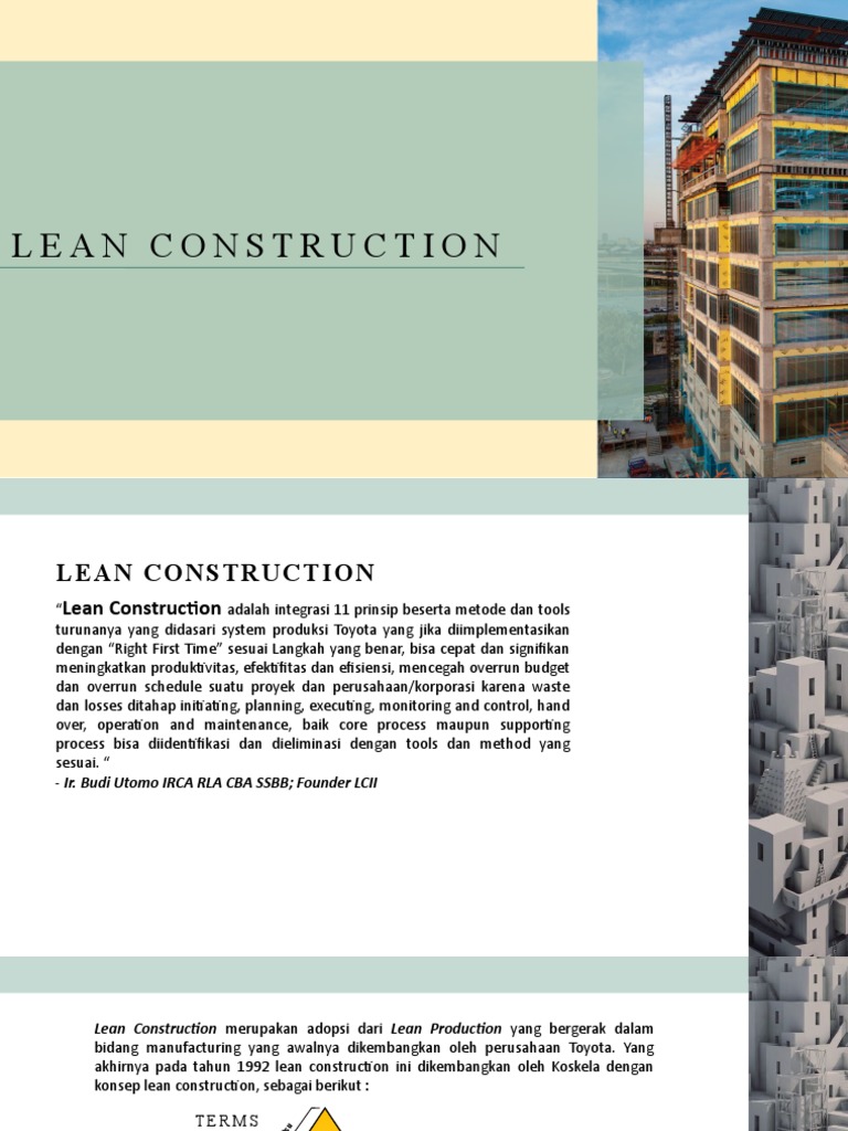 Kajian Lean Construction | PDF