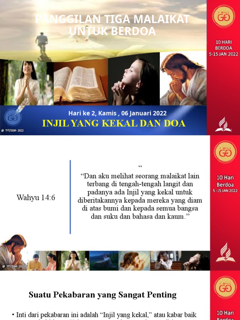 INJIL YANG KEKAL DAN DOA (Renungan Kristian) | PDF