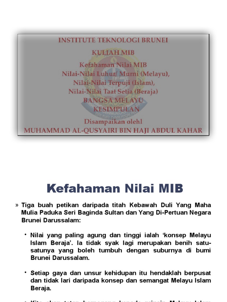 Minggu 3 Kuliah 2015 - NEPS - Norma & Nilai MIB | PDF