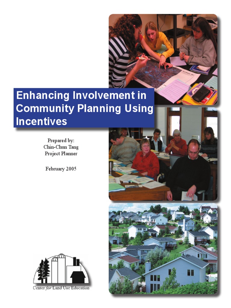 Enhancing Involvement Community Planning Using Incentives Pdf