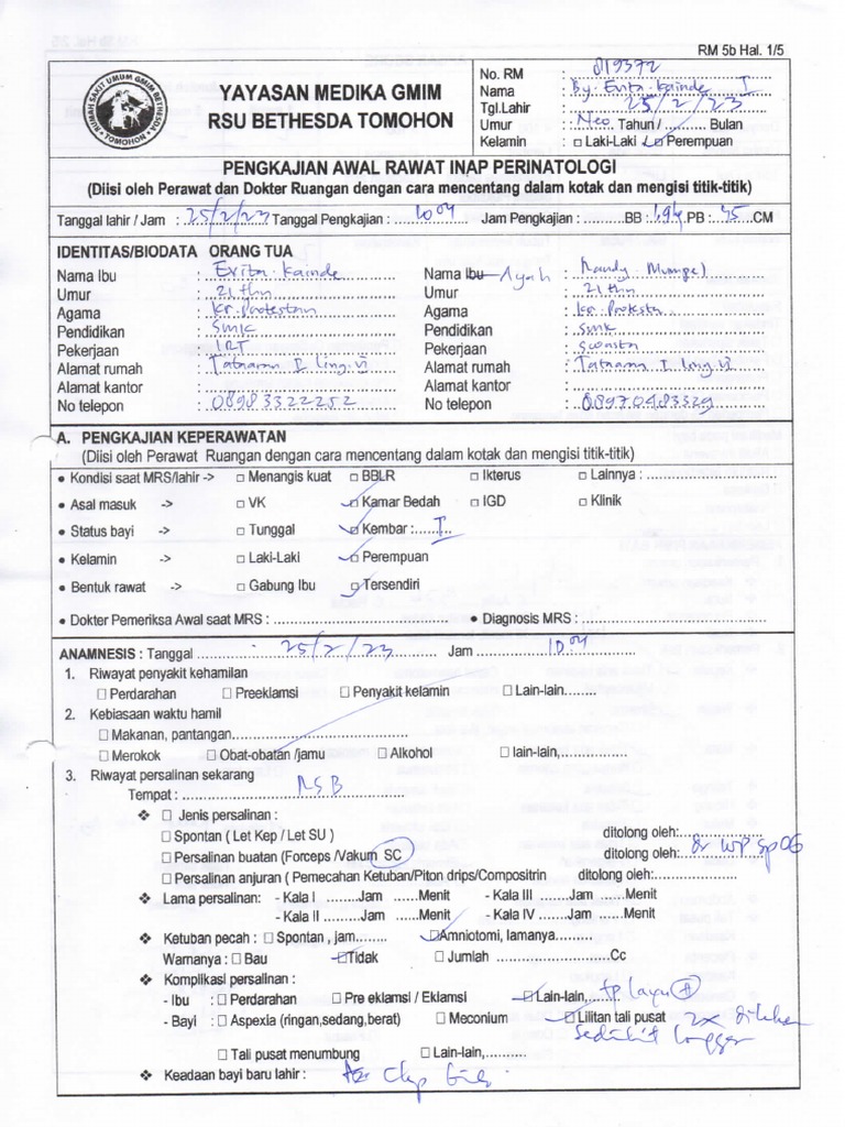 PP. 1.3.b. RM PENGKAJIAN TAMBAHAN PADA PASIEN POPULASI KHUSUS | PDF