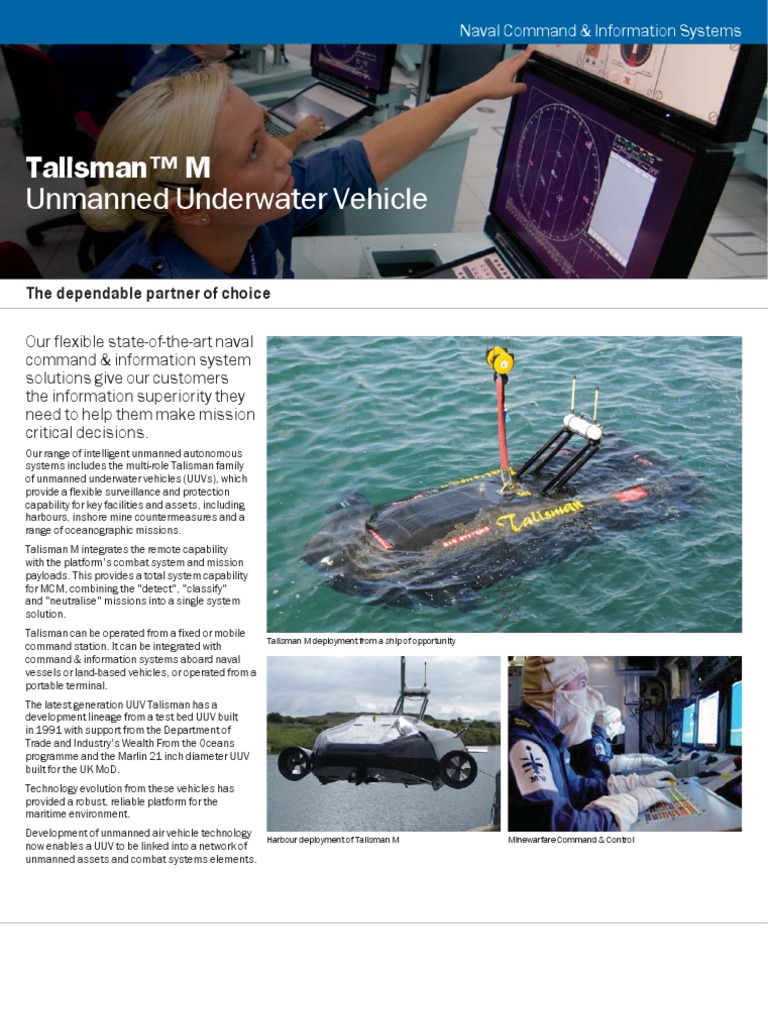 Talisman UUV | PDF | Unmanned Aerial Vehicle | Armed Conflict