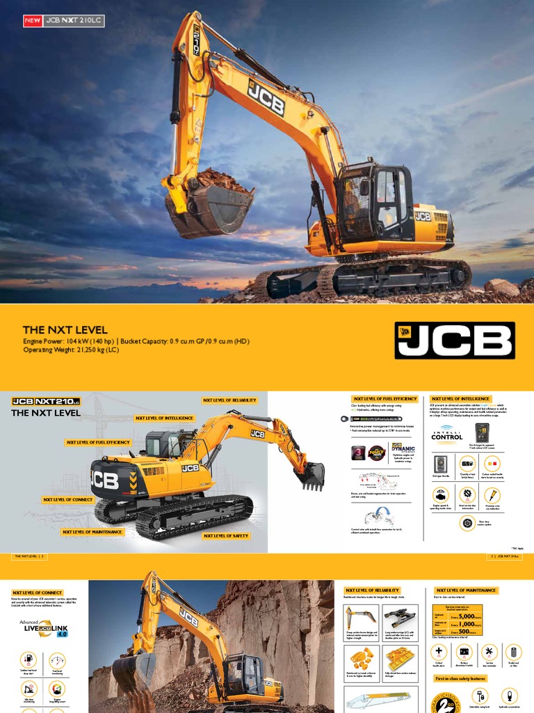 2 - JCB NXT 210LC Brochure - 7 | PDF | Pump | Engines