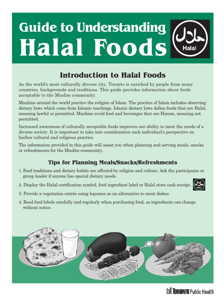 Guide To Understanding Halal Foods | PDF | Desserts | Drink