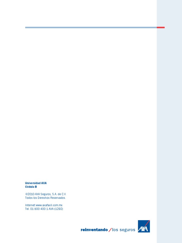 Axa Manual Cedula B PDF | PDF | Seguro | Dividendo