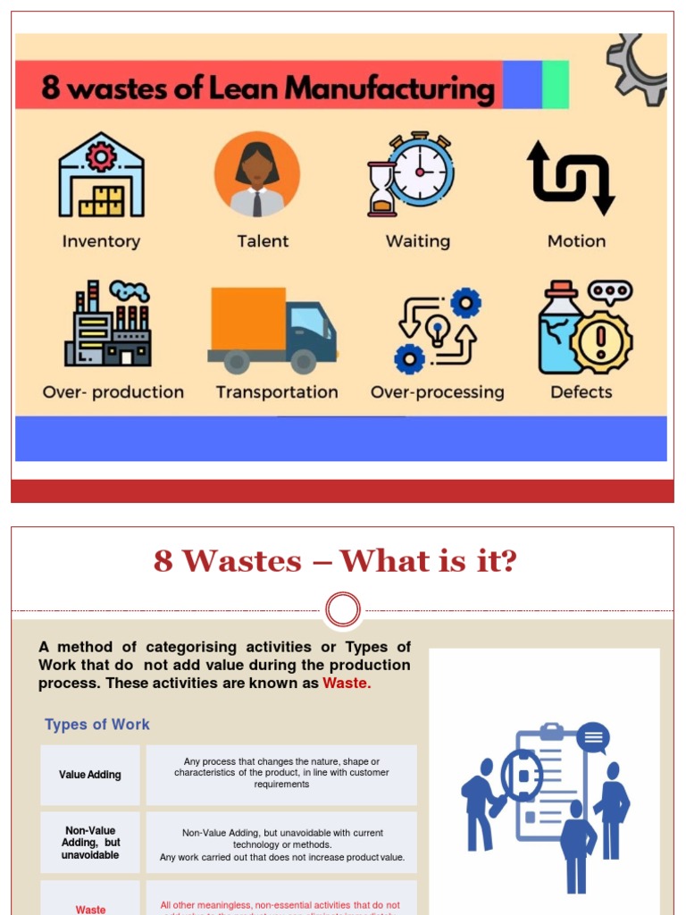 Eliminating The 8 Wastes For Improved Efficiency | PDF | Inventory | Waste