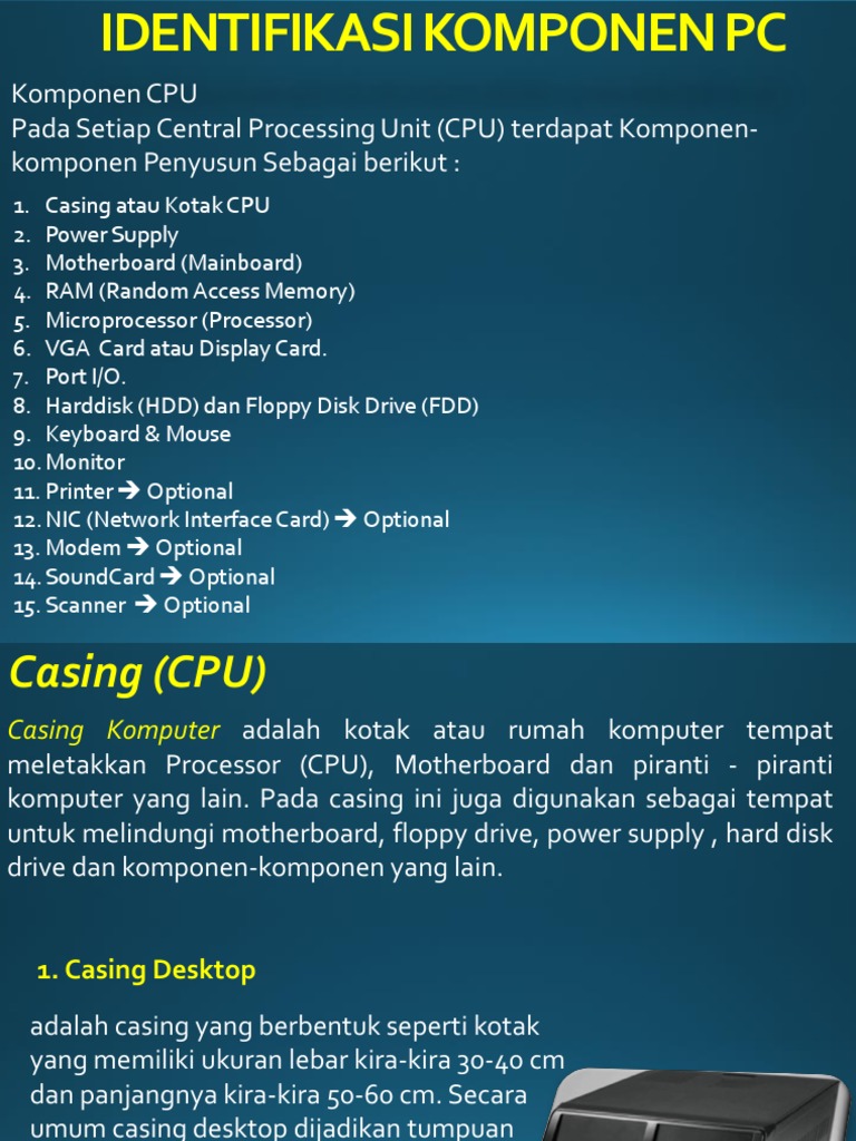 Bab 4 KOMPONEN PC | PDF