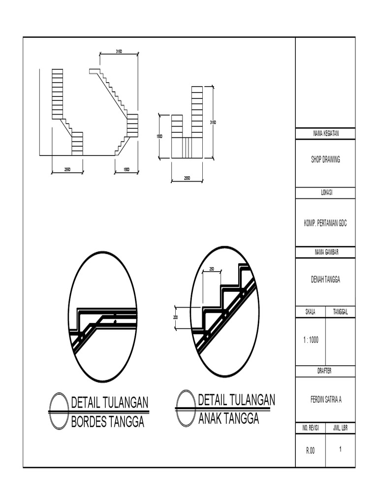 Denah Tangga 3 | PDF