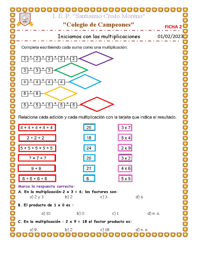Iniciamos La Multiplicacion | PDF