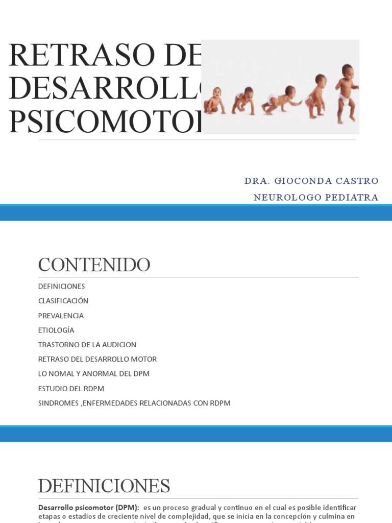 Retraso Del Desarrollo Psicomotor | PDF | Discapacidad intelectual | Síndrome de Down