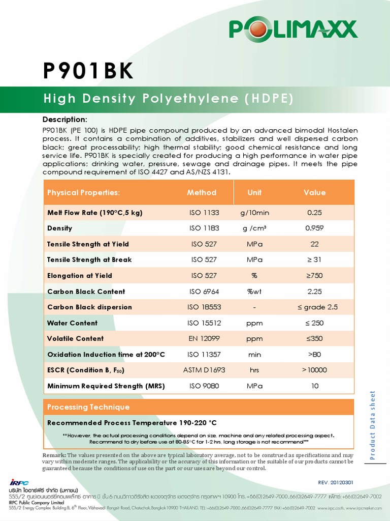 Polimax P901BK | PDF | Water | Pipe (Fluid Conveyance)