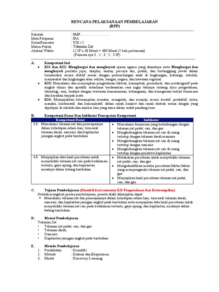 4.contoh RPP IPA | PDF