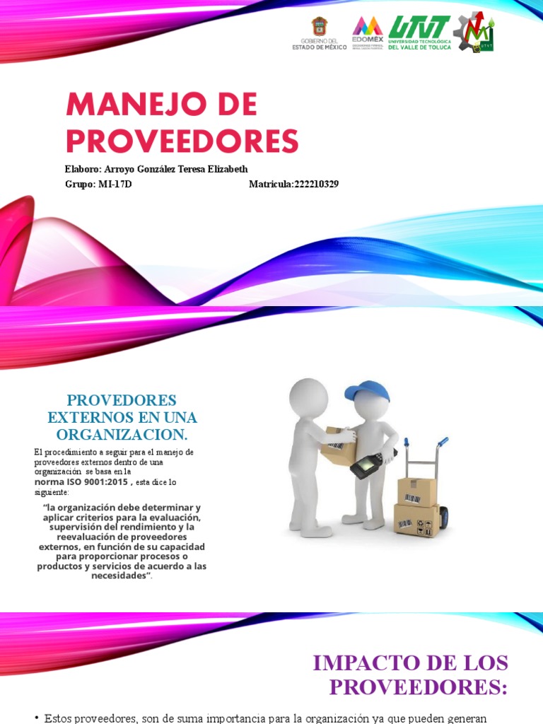 Manejo de Proveedores | PDF | Calidad (comercial) | Business