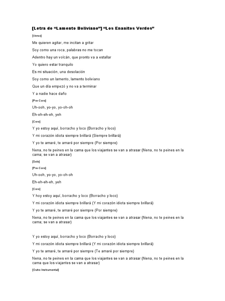 Letras de Rock en Español y Más | PDF | Musica Popular