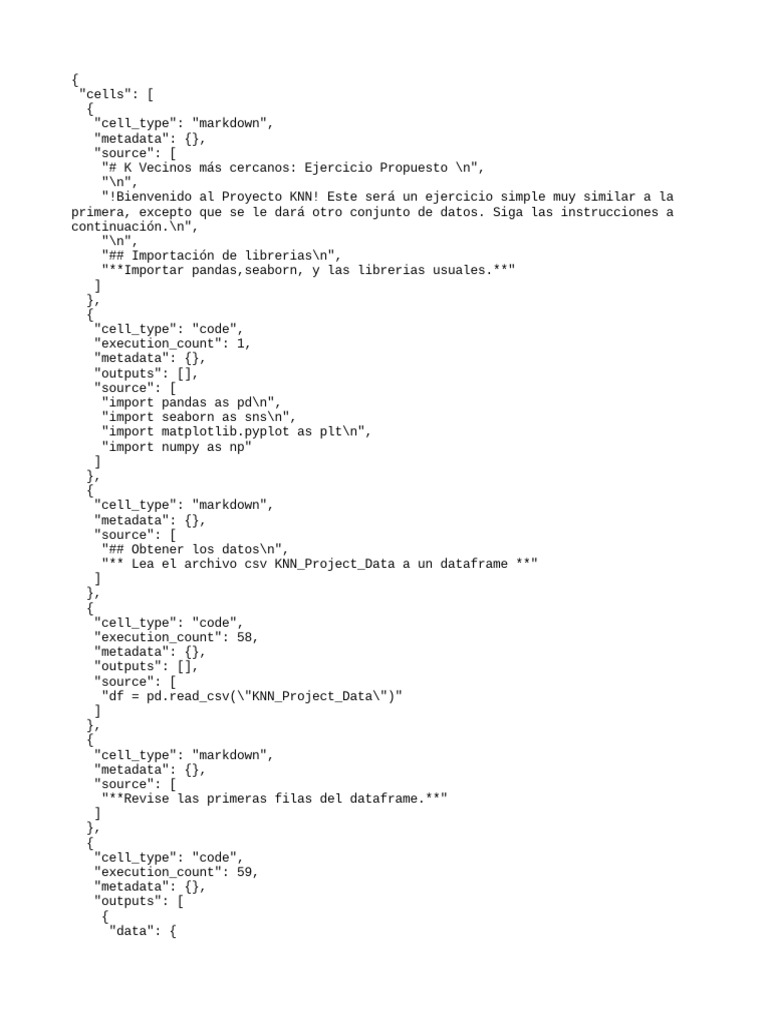 Vecinos Mas Cercanos Ejercicio Propuesto PDF | PDF | Records Management | Information Management