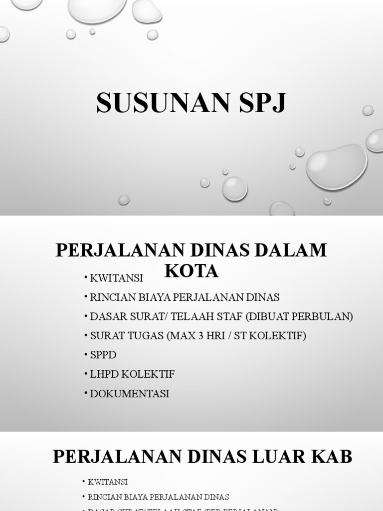 Susunan SPJ | PDF
