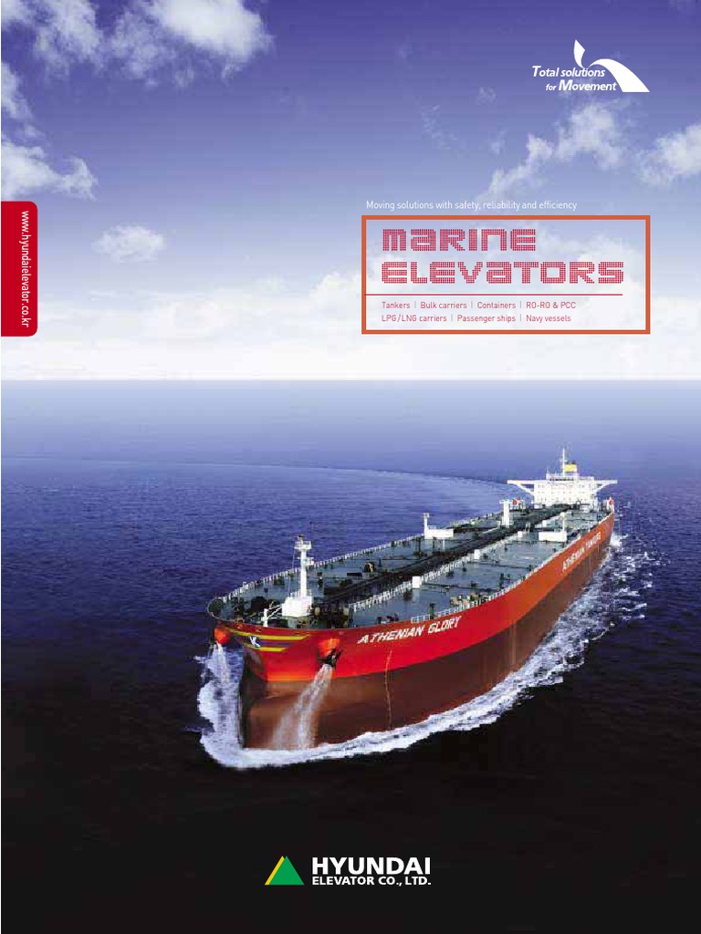 Marine Elevators (200902) | PDF | Elevator | Electric Motor