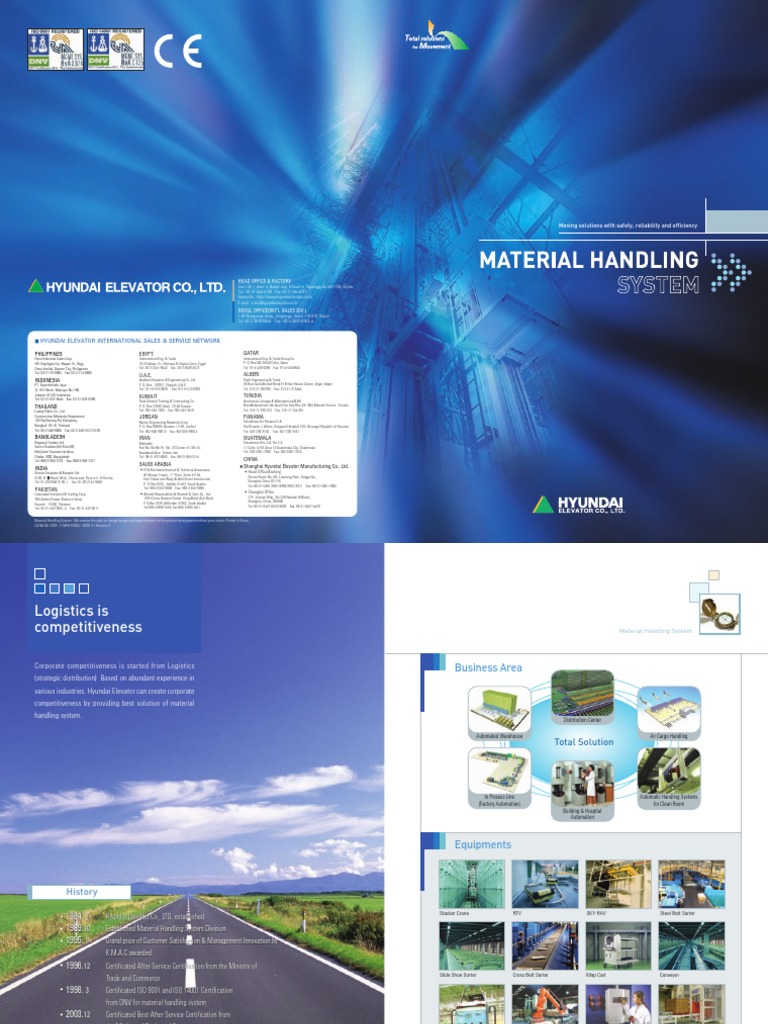 Hyundai Material Handling Solutions | PDF | Warehouse | Crane (Machine)