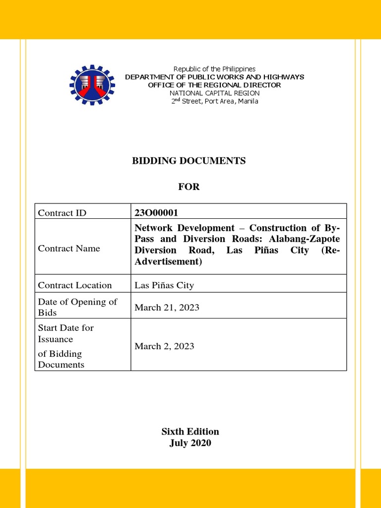 23O00001 - ITB and Bidding Documents Re Ads | PDF | Procurement | Zip ...