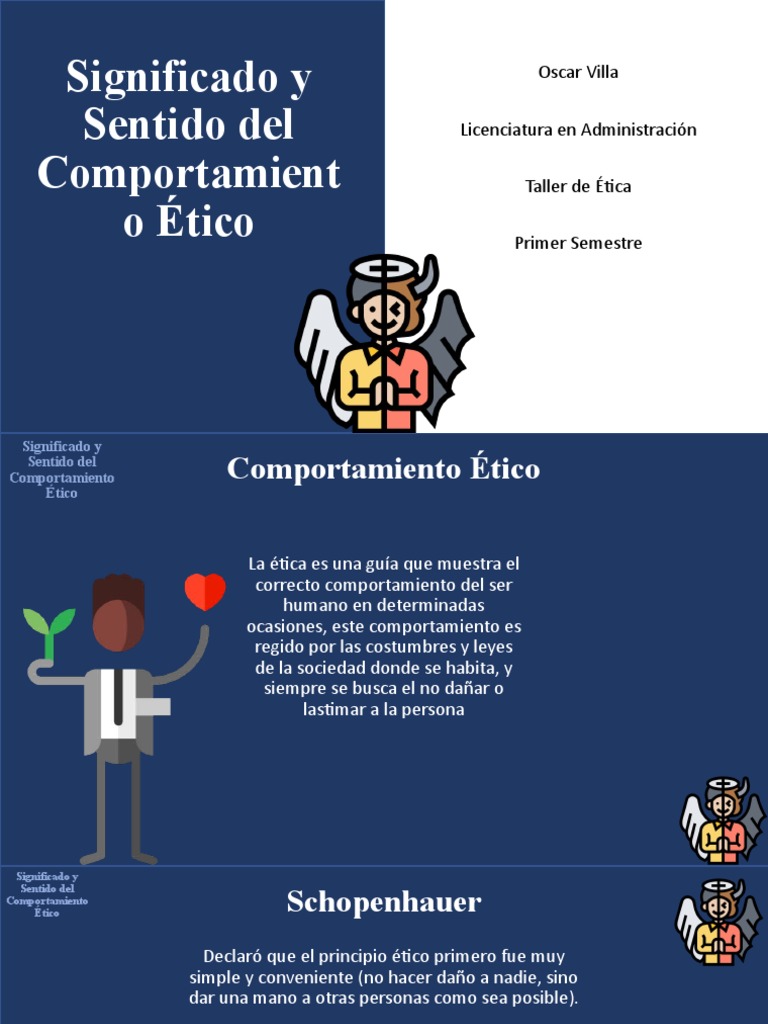 Significado del Comportamiento Ético | PDF | Maestros | Derechos