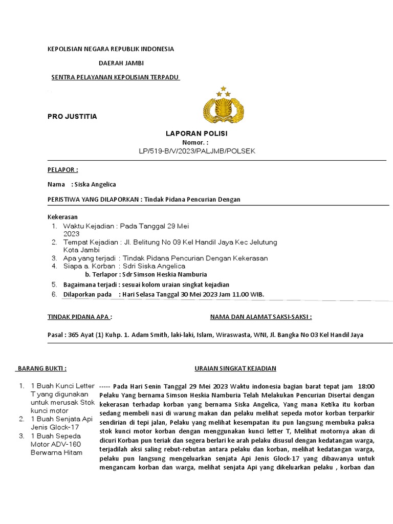 ( B10020349 ) Muhammad Raihan Islamic Rasya_Praktik Peradilan Pidana | PDF