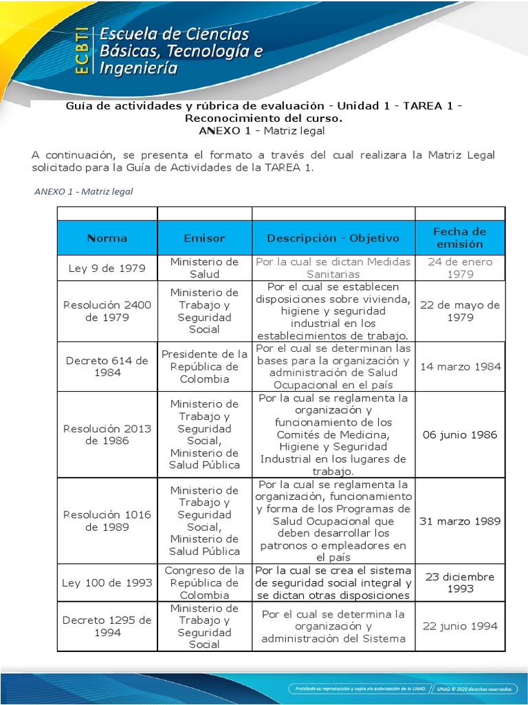 Anexo 1 Matriz Legal Martha Ayala | PDF | Seguridad y salud ocupacional