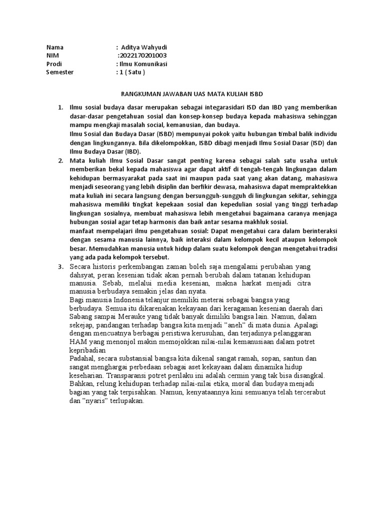 Pentingnya ISBD bagi Mahasiswa | PDF