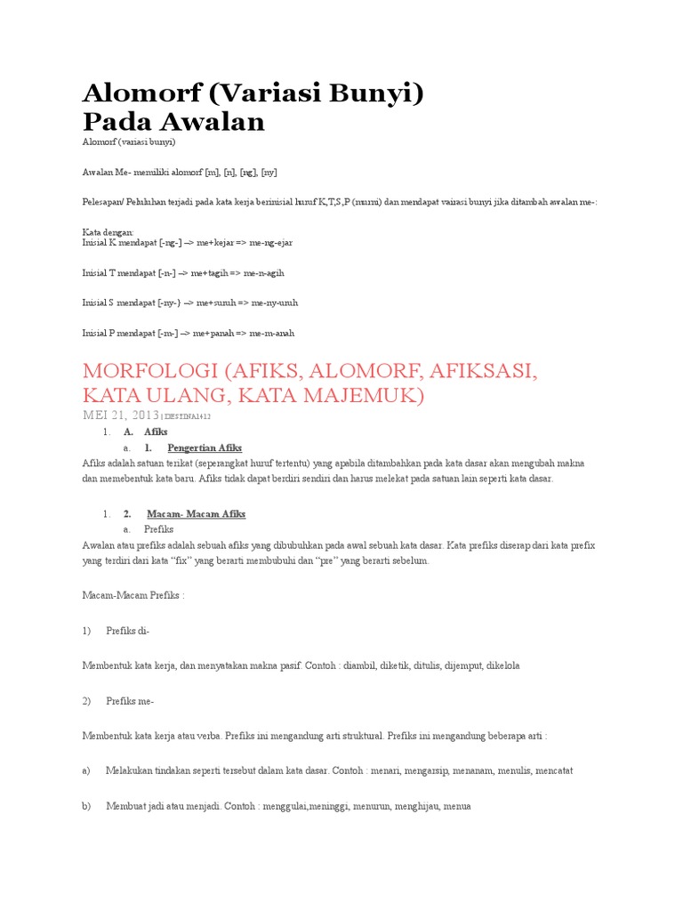 Alomorf | PDF