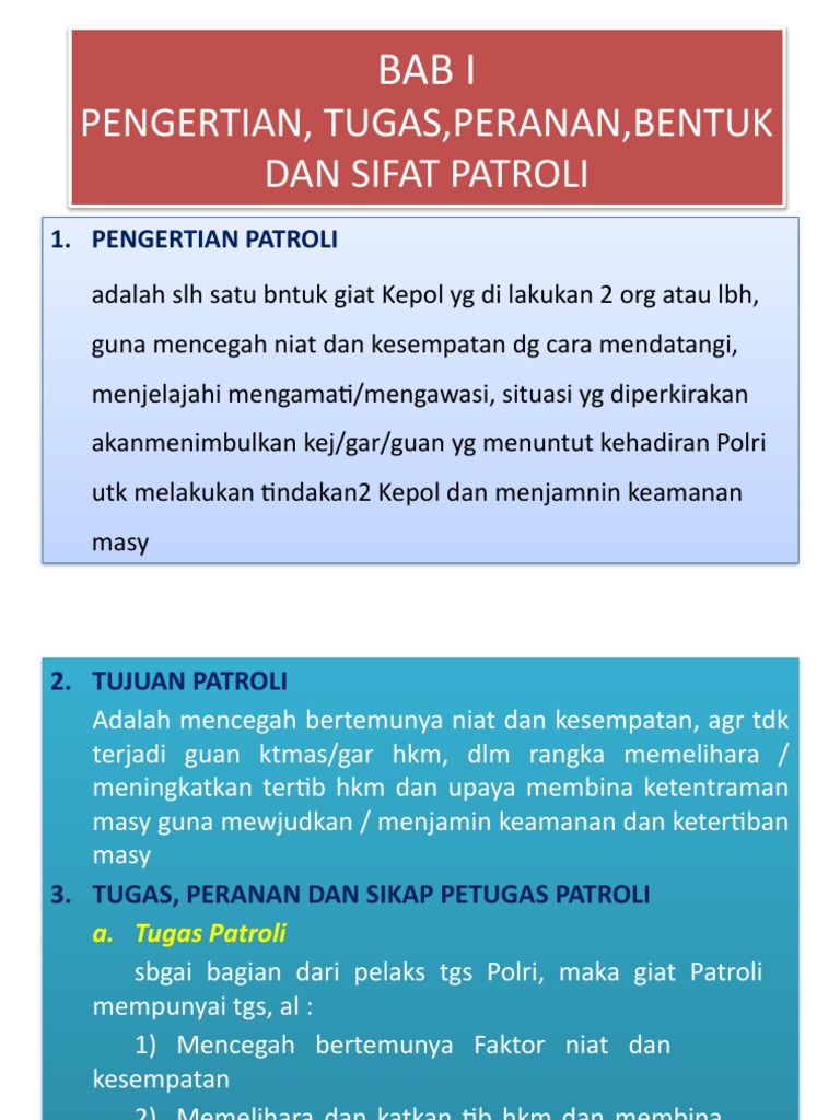 PATROLI | PDF