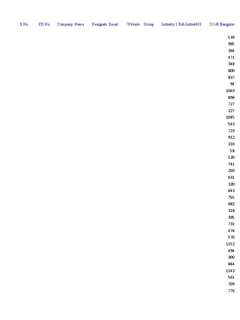 Company IT Contacts Directory | PDF | Companies