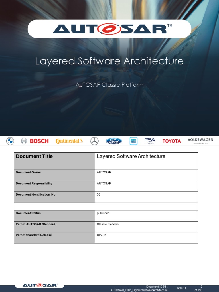 AUTOSAR EXP LayeredSoftwareArchitecture | Download Free PDF | Device Driver | Microcontroller