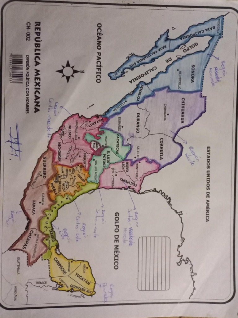 Mapa de Las Regiones PDF | PDF