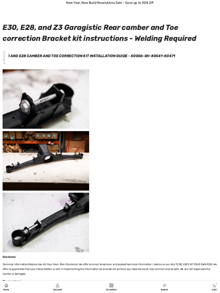 E30/Z3 Rear Camber & Toe Adjustment Guide | PDF | Welding | Construction
