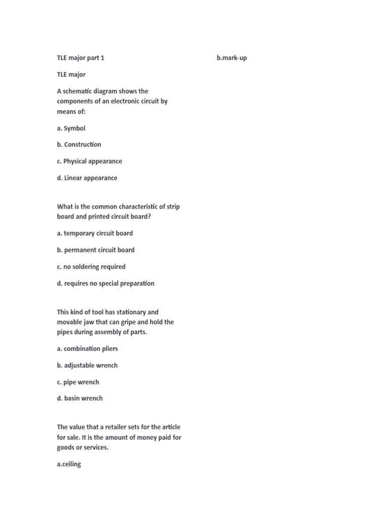 TLE Major part-WPS Office | PDF | Rectifier | Diode