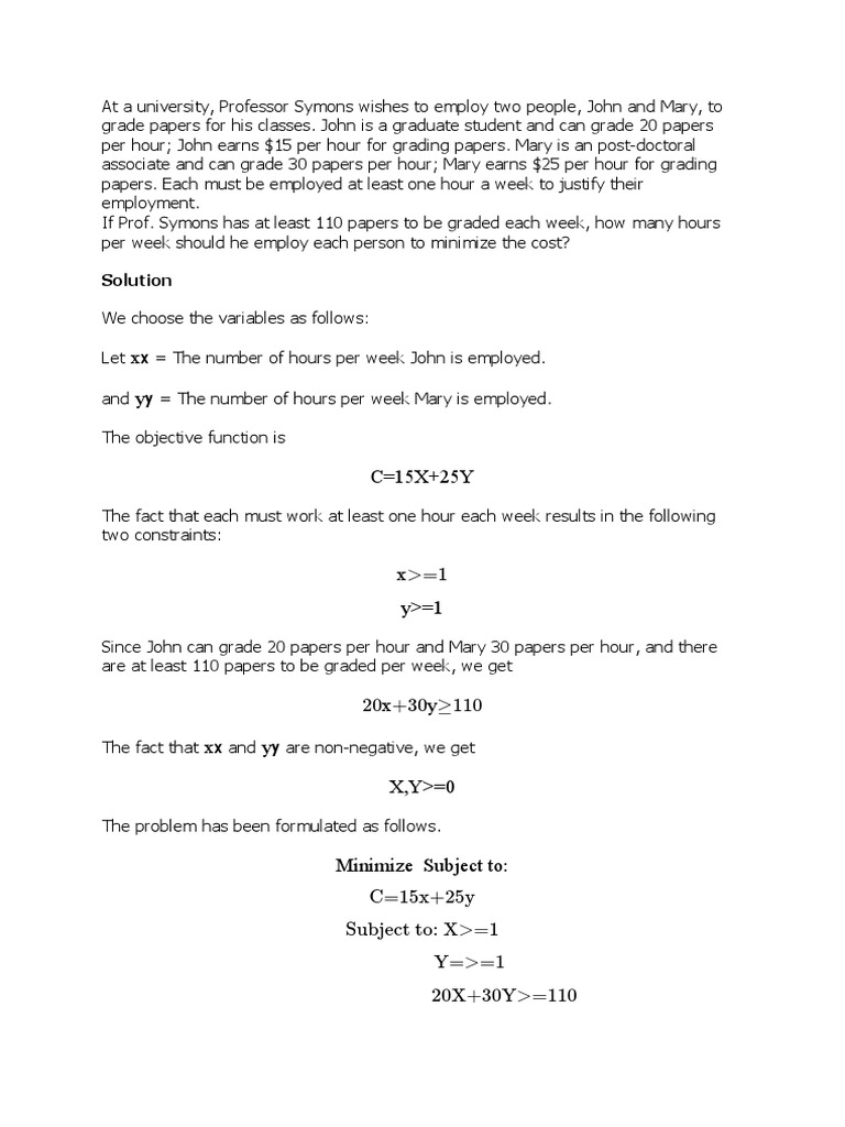 Prof Symons | Download Free PDF | Mathematical Optimization | Mathematics Of Computing