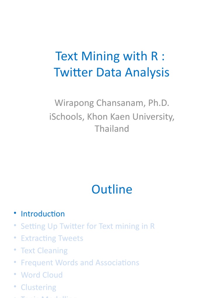 Text Mining With R - Twitter Data Analysis | PDF | Information Retrieval | Applied Mathematics