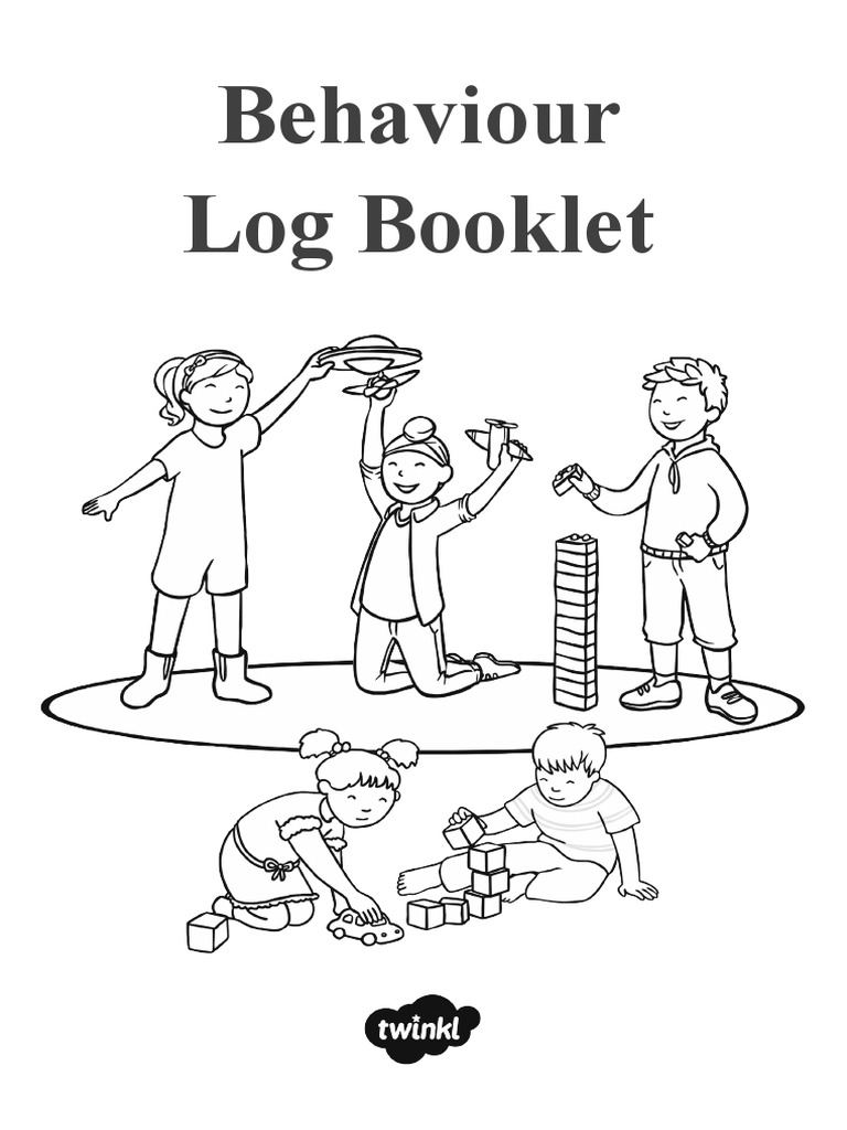 T C 255144 Behaviour Log Booklet English - Ver - 1 | PDF