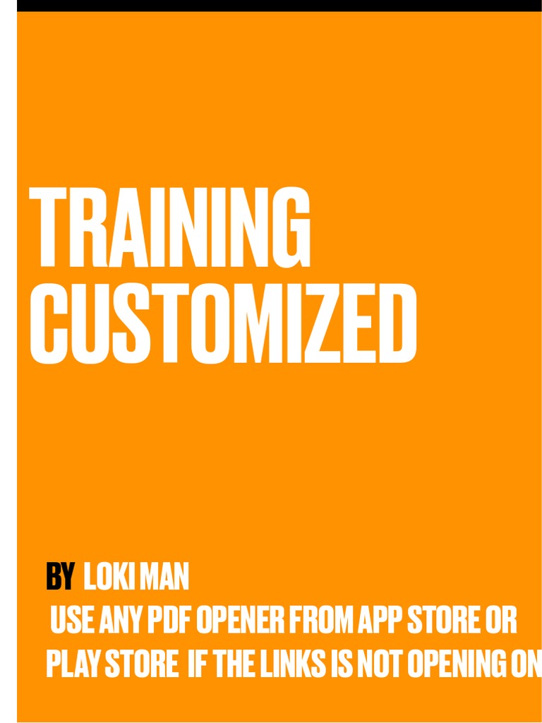 Training Customised Gradual PDF | Download Free PDF | Muscle ... Training Customised Gradual PDF | Download Free PDF | Muscle ...
