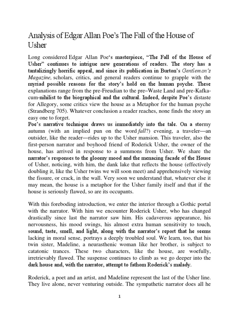 Analysis of Edgar Allan Poe PDF | PDF