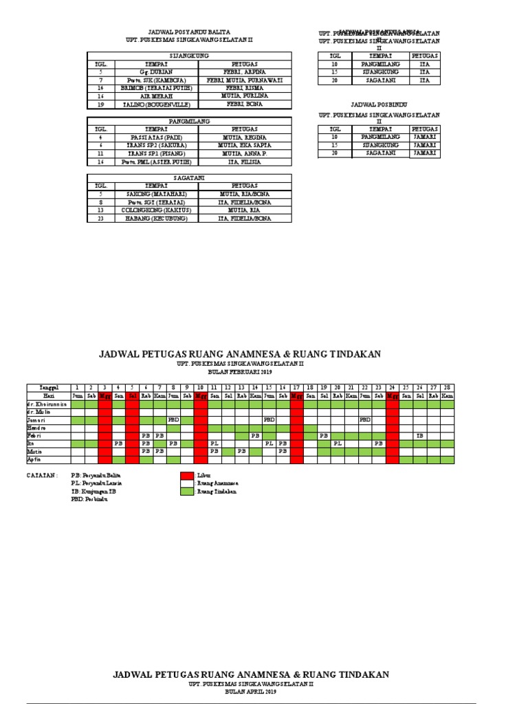 Jadwal Poli Umum | PDF