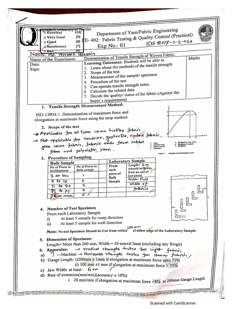 Fabric Testing Report Arman | PDF