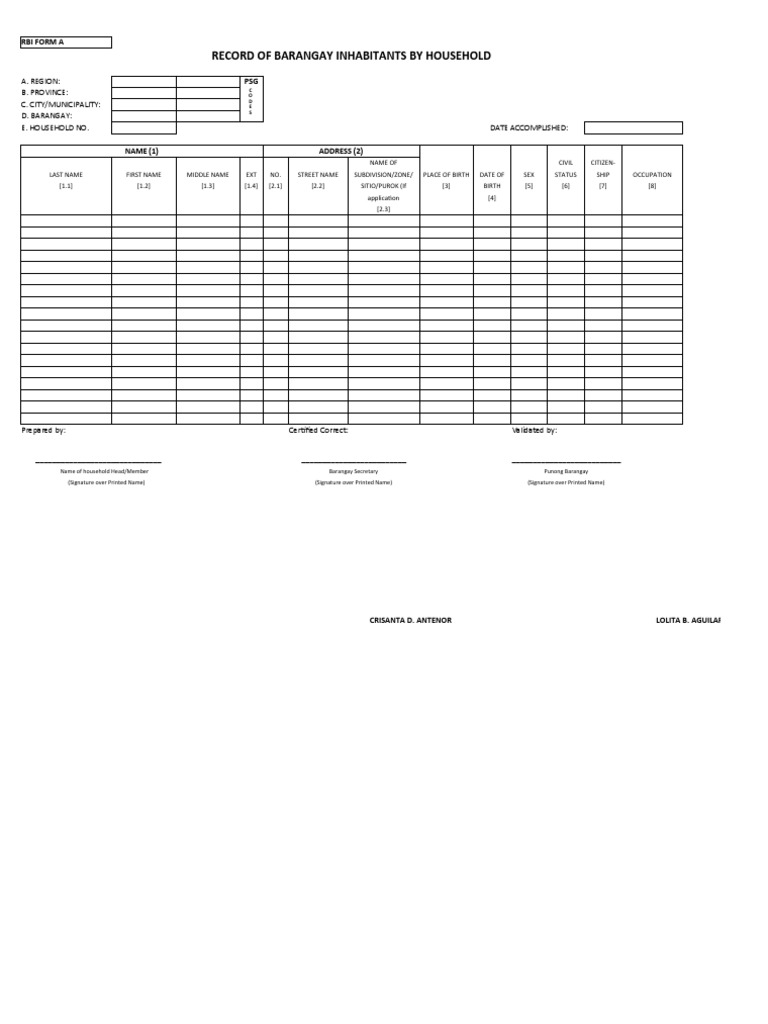RBI Form A | PDF