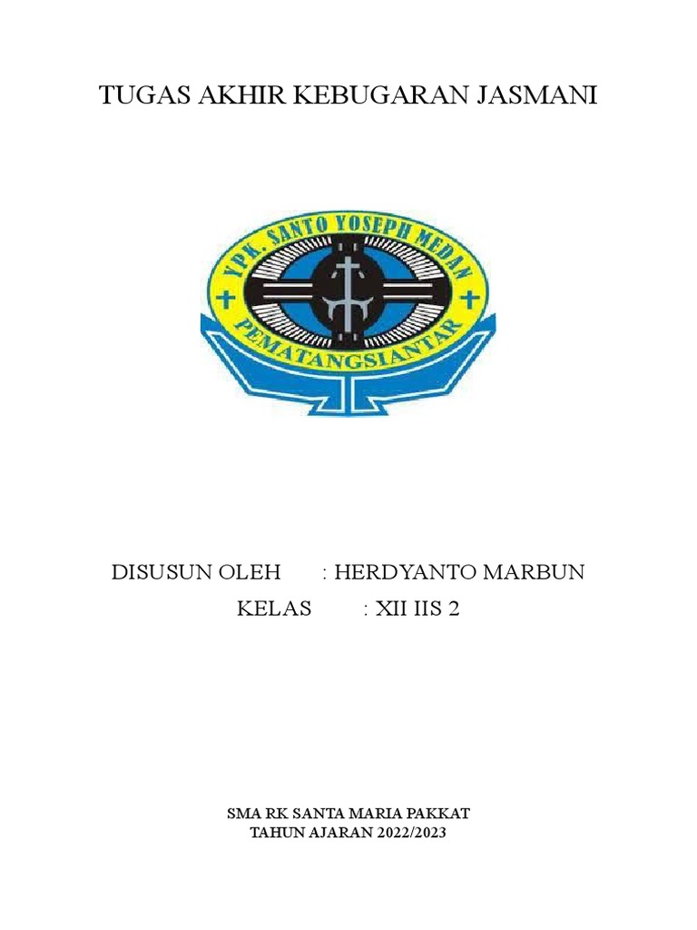 Cover Tugas Akhir Kebugaran Jasmani | PDF