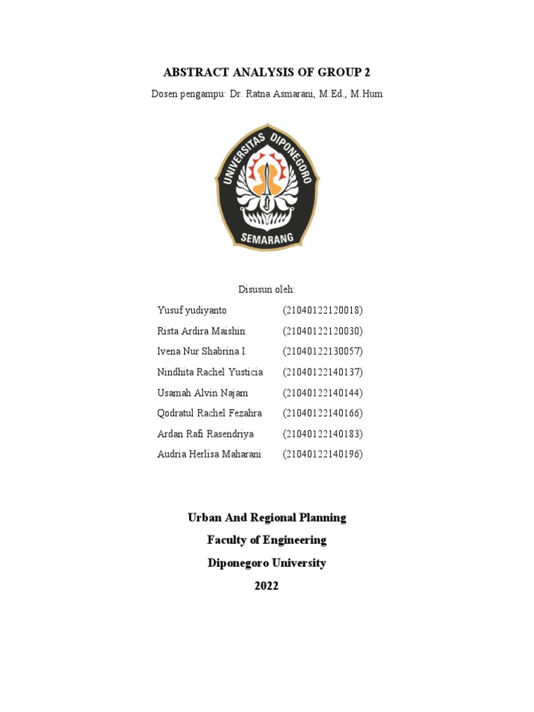 Abstract Analysis Group 2 | PDF