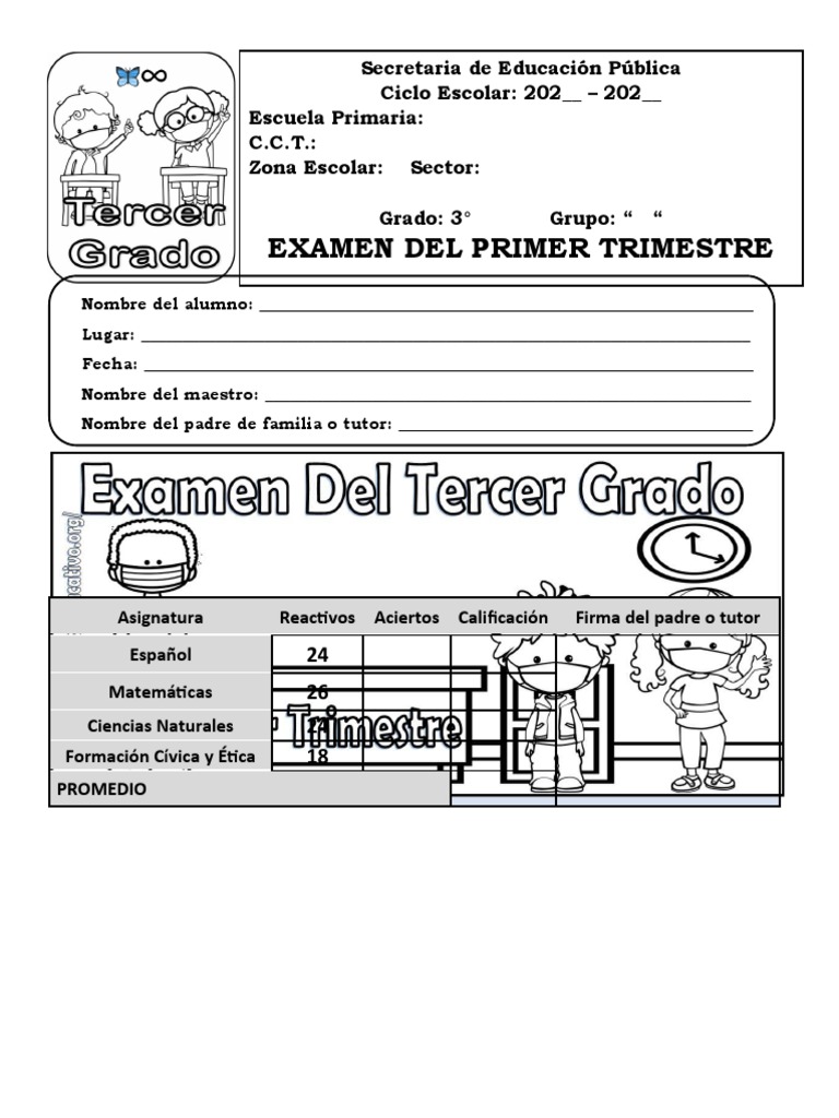 3°? Examen ME Tri1 21-22 Material Educativ | PDF | Músculo | Alimentos